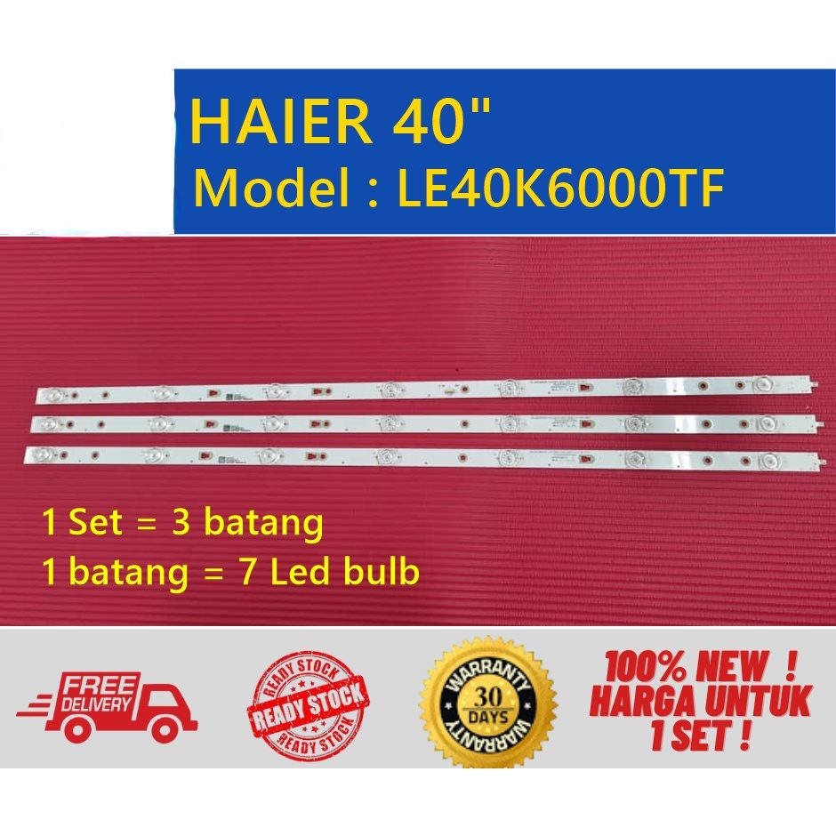 LE40K6000TF Haire 40" LED TV backlight ( 100% New ) | Shopee Philippines