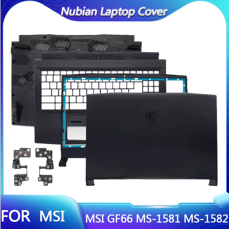 NEW Laptop Top Case For MSI GF66 MS-1581 1582 Katana GF66 LCD Back Cover/Front Bezel/HInges ...