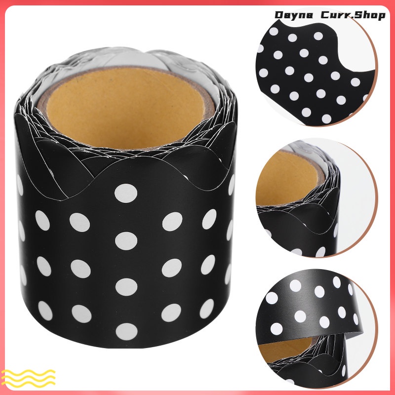 [READY STOCK] Polka Dot Wall Stickers Self Adhesive Borders for ...