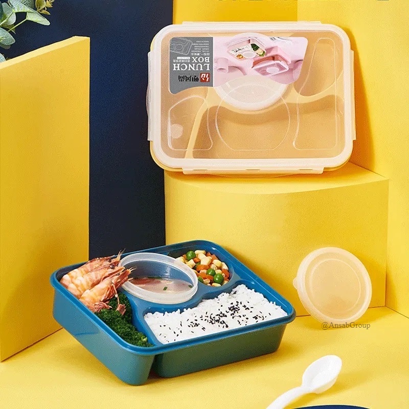 ANS Transparent Bento Soup Lunch Box 1000ml | Shopee Philippines