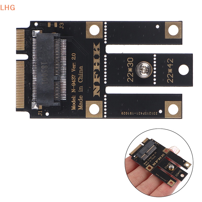[LHG] M.2 NGFF to mini pci-e (pcie+usb) adapter for m.2 wifi bluetooth ...