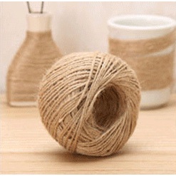 2MM 3MM 25/50/100meter DIY handmade yellow hemp rope per roll | Shopee ...