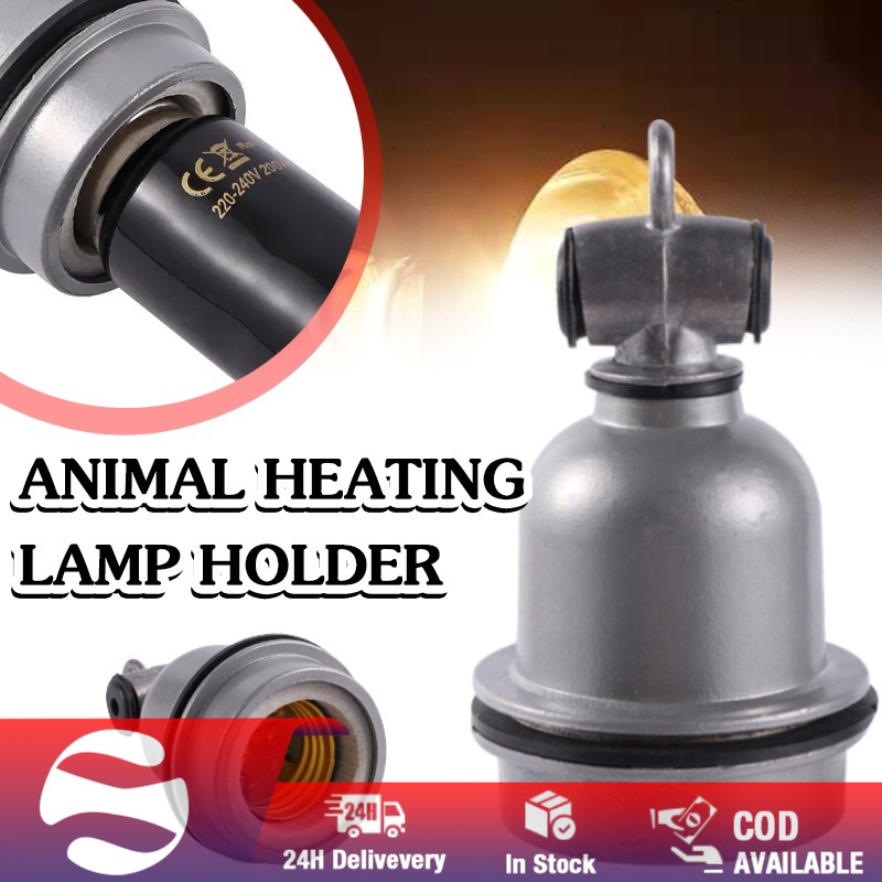 Reptile Pet Heating Lamp Holder E27 Dome Ceramics Bulb Light Holder ...