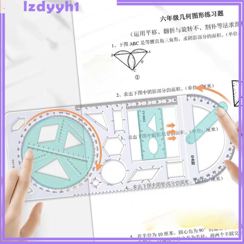 [JoyDIY] Multifunctional Geometric Ruler Measuring Stencil Drawing ...