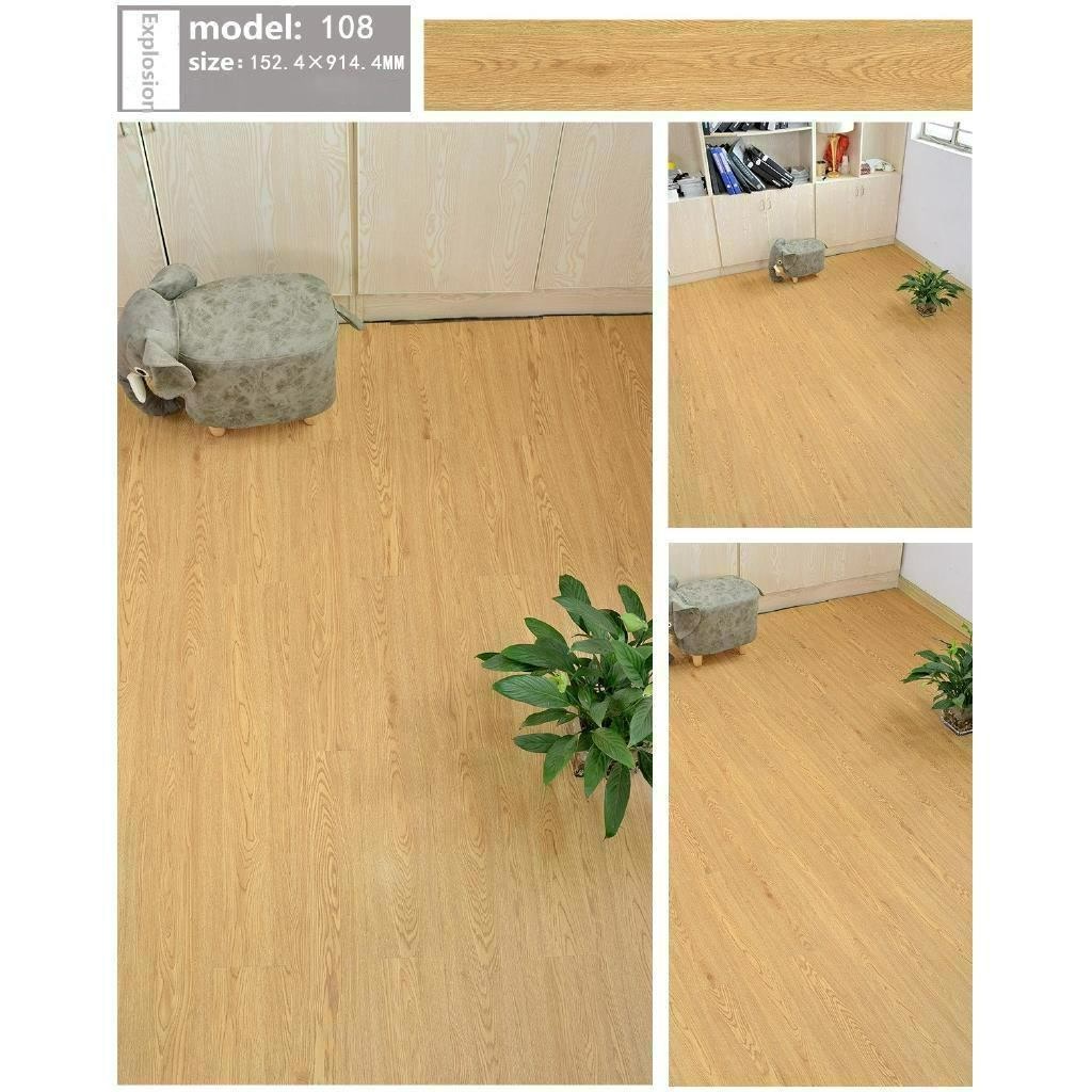 3D vinyl Floor sticker ( 91.44* 15.24cm) self adhesive PVC tiles Floor ...