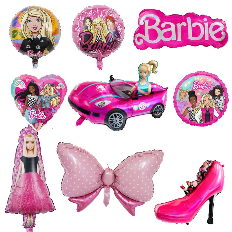 New Barbie Princess Balloon Girl Birthday Party Wedding Decoration Pink ...