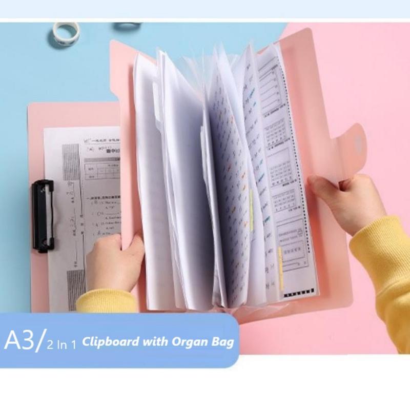 A3 Clipboard with Expanding File 2 in1 File Folder Document Clipboard 8 ...