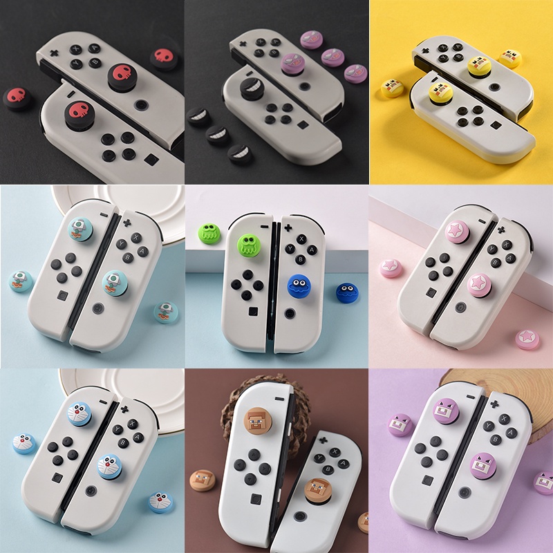 Switch Thumb Grips for Nintendo Switch Joy-Con Joystick, Silicone ...