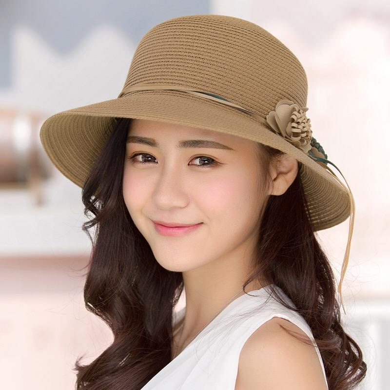 (BHT-03) Women Sun Foldable Straw hat Summer Beach Cap | Shopee Philippines