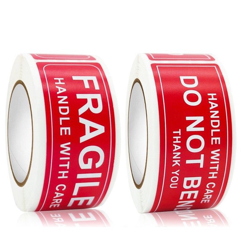 FRAGILE Handle with Care Do Not Bend Sticker , 150pcs/roll | Shopee ...