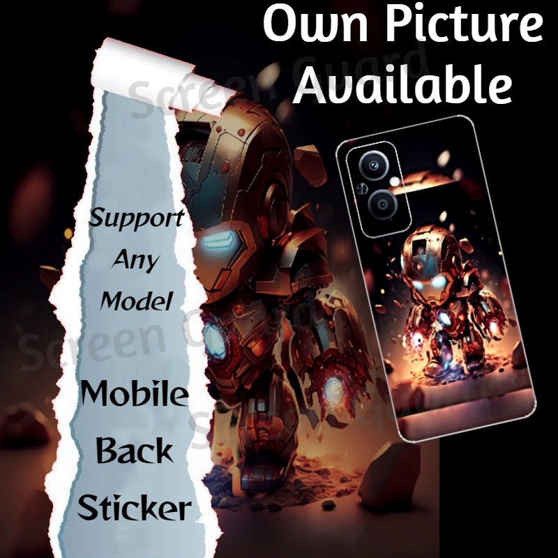 Huawei P50 / P50 Pro / Nova 9 DIY Phone Back Sticker for All model Back ...