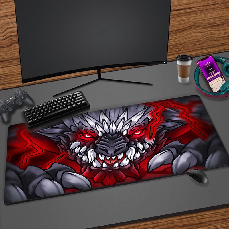 Monster Hunter Dragon 90x40cm Large Game Mouse Pad XXL Gaming ...
