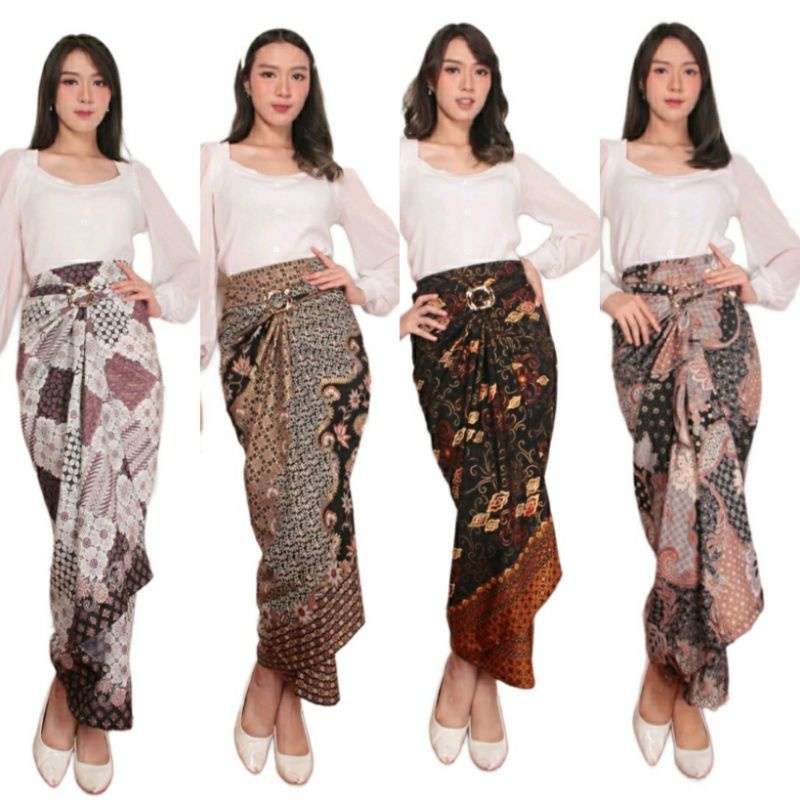 Modern batik wrap skirt with latest motifs / batik drawstring skirt ...