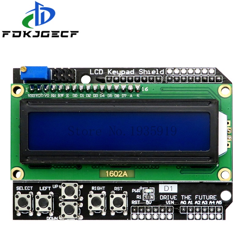 1PCS LCD Keypad Shield LCD1602 LCD 1602 Module Display For Arduino ATMEGA328 ATMEGA2560 ...