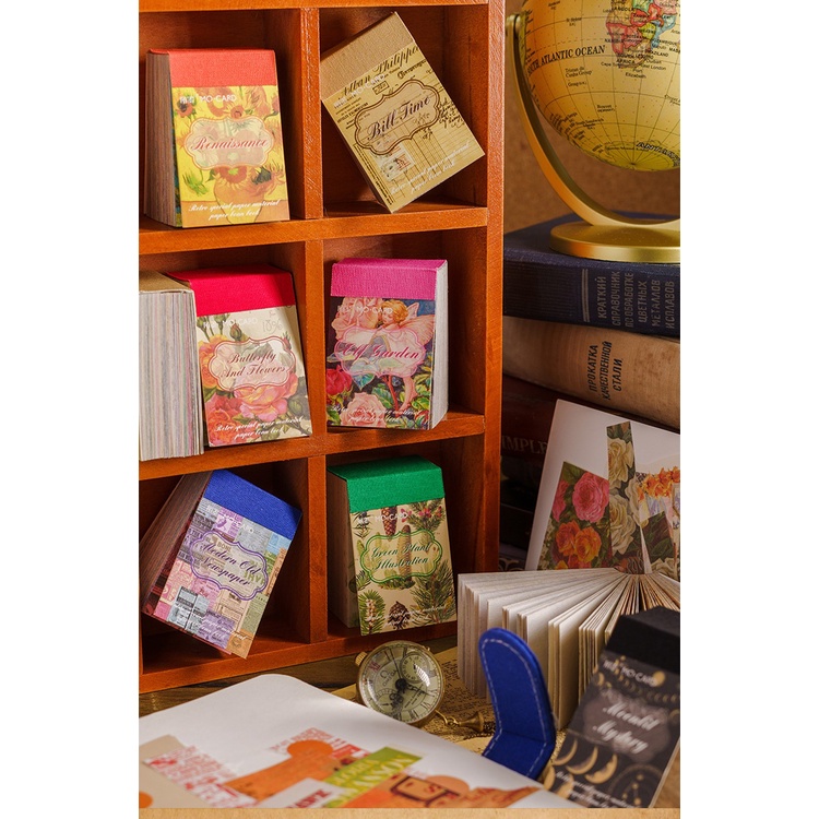 ENWEI 100 Pcs [Memories Collection Series] Vintage Journal Material ...