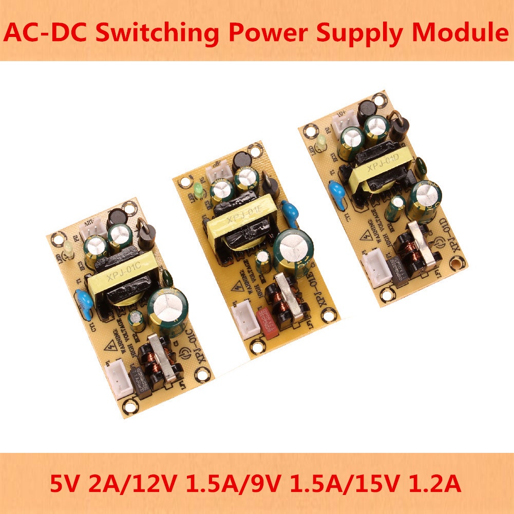 JLD AC-DC 5/9/12/15V 2A 1.5A 1.2A Switching Power Supply Module Bare ...
