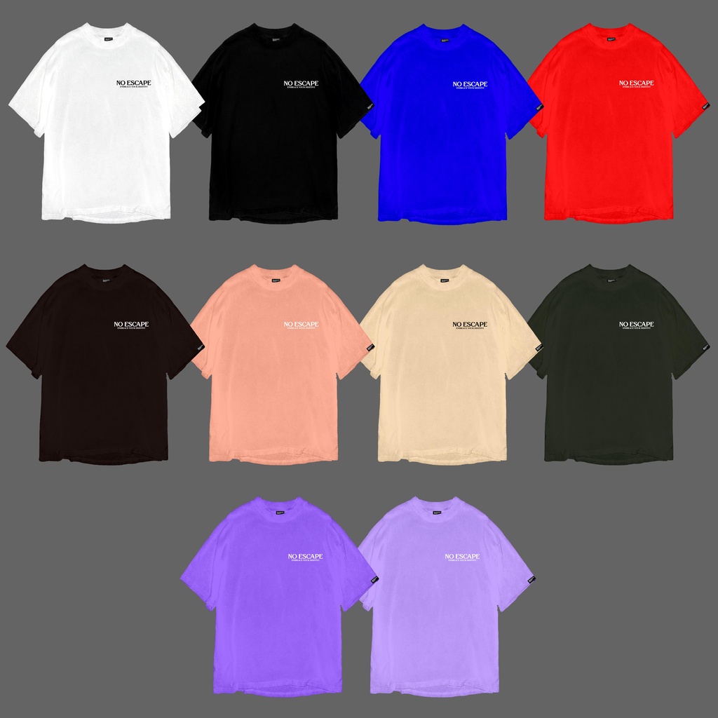 NO ESCAPE BRAND “CLASSIC SIDE LOGO” REGULAR PLAIN SHIRTS 001 | Shopee ...