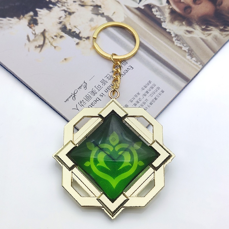 Game Genshin Impact Visions Keychain Sumeru Mondstadt Liyue Inazuma ...