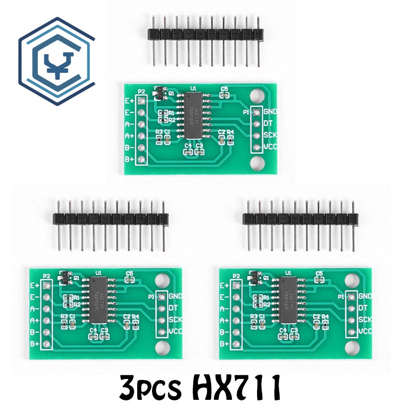 3PCS HX711 Load Cell Sensor Module Weighing Pressure Sensors 24Bit Precision AD Sensor For ...