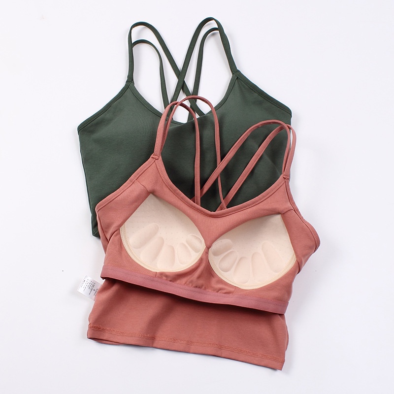 E011 BDA2038 Shirt With BRA/High Quality Anna Tank Top Crop With BRA | Shopee Philippines