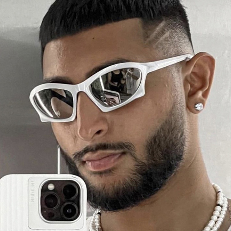 Fashion Retro Men Sport Cycling Sunglasses Classic Y2K Future Style ...
