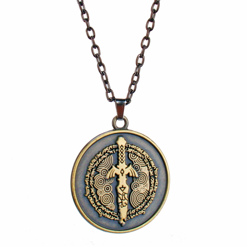 Vintage Legend of Zeldas Kingdom Tears Pendant Necklace Master Sword ...