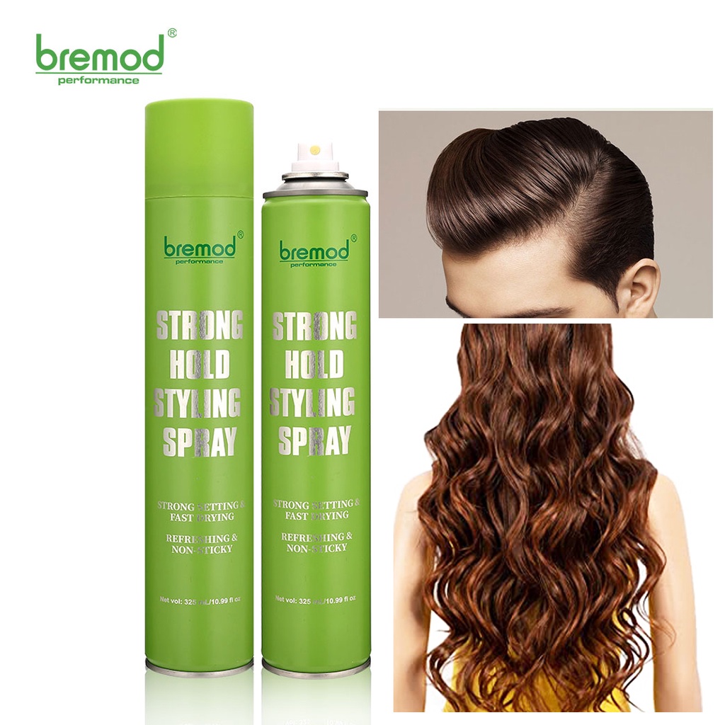 Bremod Spraynet 325ml Strong Hold Hair Daily or Salon Barber Use ...