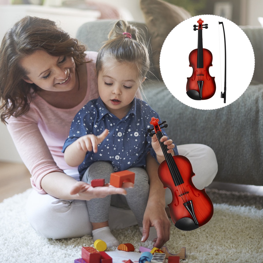 Toy Childrens Toys Simulated Violin Beginners Kids Musical Instrument ...