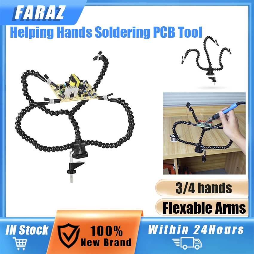 PCB Welding Soldering Station Table Clamp with Flexable 3/4 Helping ...