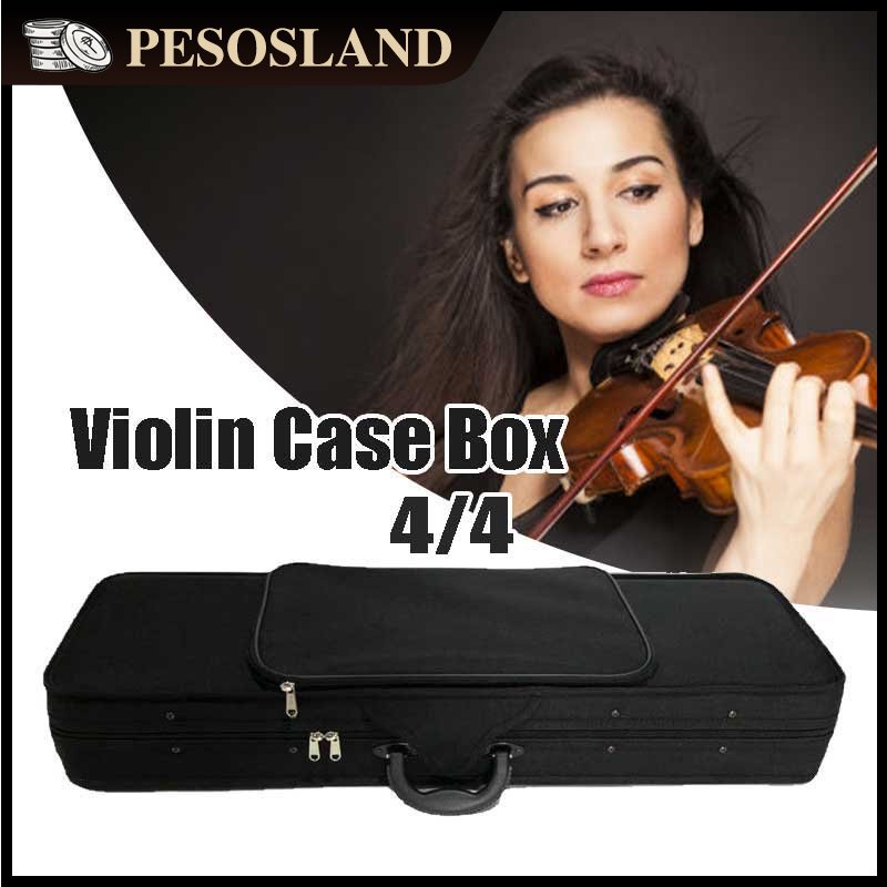 Portable 4/4 Square Violin Storage Case Fiddle Box - With Hygrometer ...