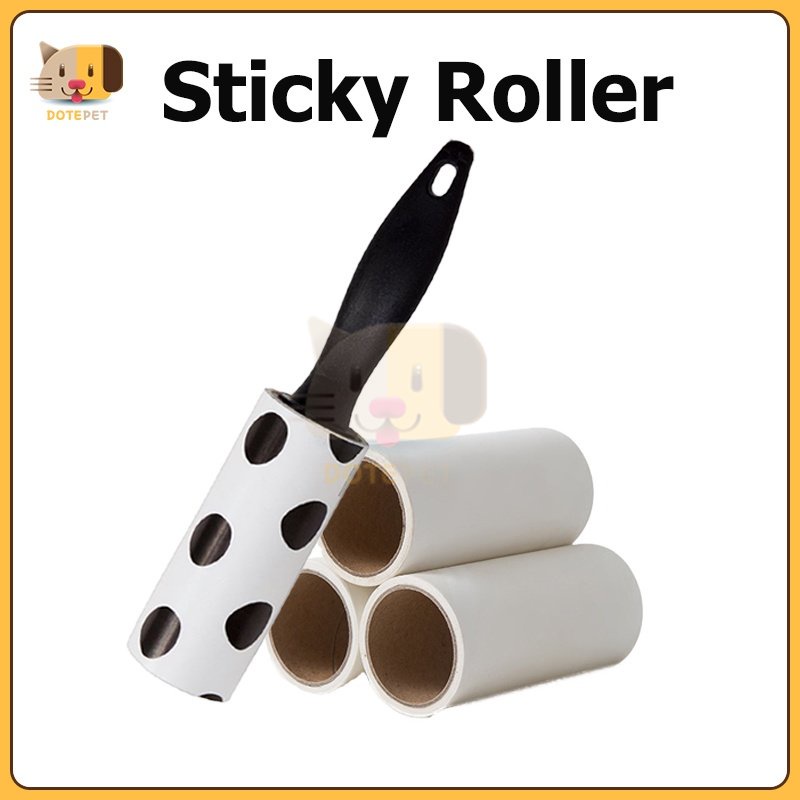 Sticky Pet Fur Cleaner Hair Roller with Cover Clothes Cleaning Dust ...