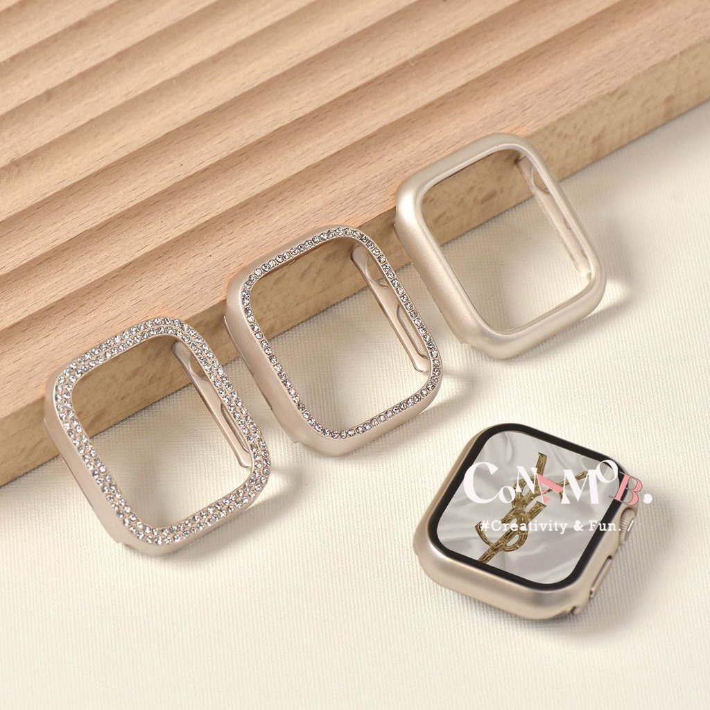 Starlight color rhinestone watch case For iwatch series 8 Ultra 7 6 SE ...