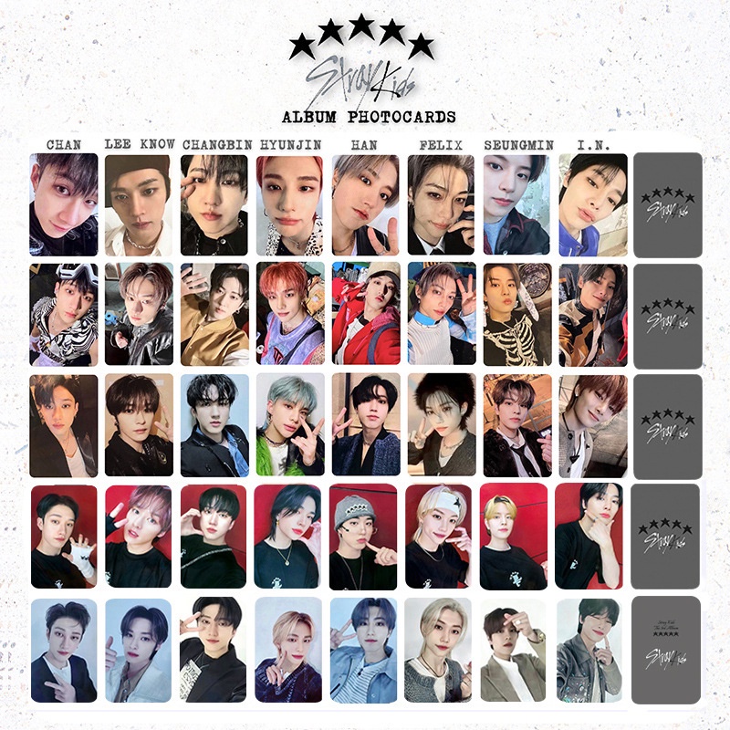 Kpop Stray Kids SK 5-STAR Album Card Postcard Special Edition Card ...