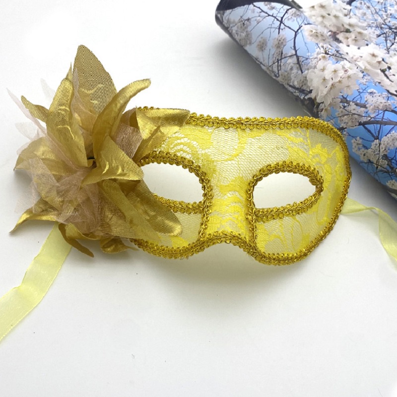 1 Lily Mask Lace Mask Sex Venetian Flower Ladies Wedding Costume ...