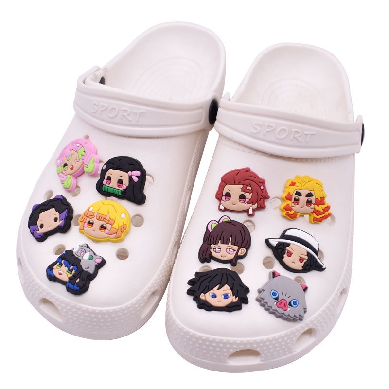 Cartoon Tanjiro Anime Jibitz Crocs Pin Demon Slayer Jibbits Charm ...