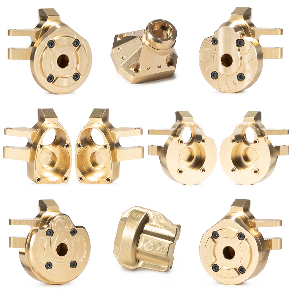 Brass Portal Weight Steering Knuckle Diff Cover Plates for 1/10 RC ...