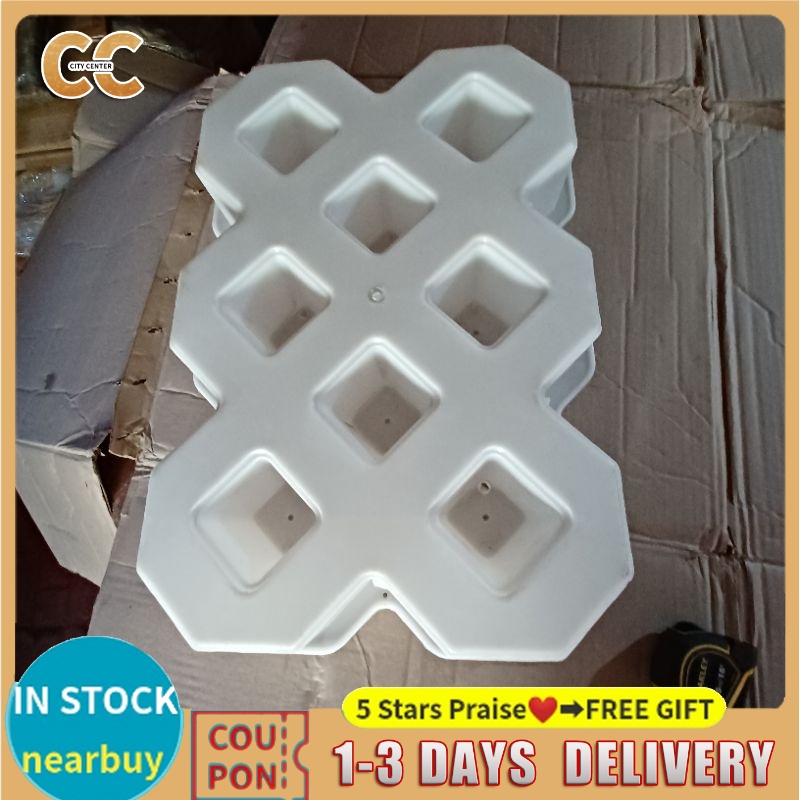 【COD】Triple 888 Grass Pavers Mold Garden Paver Brick Hard Plastic Heavy ...