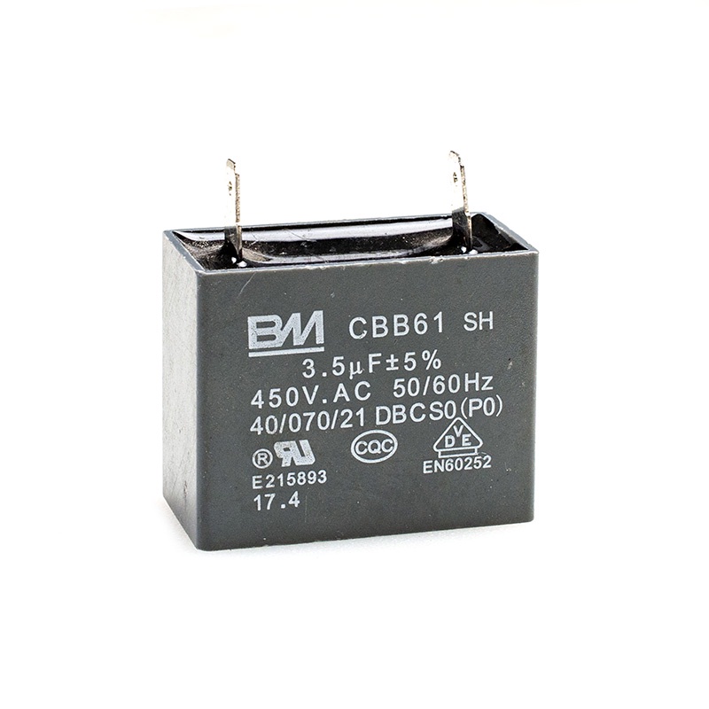 BM 3.5uF 450V AC 2-Terminal 2Pin CBB61 for Fan Motor Mini Split ...