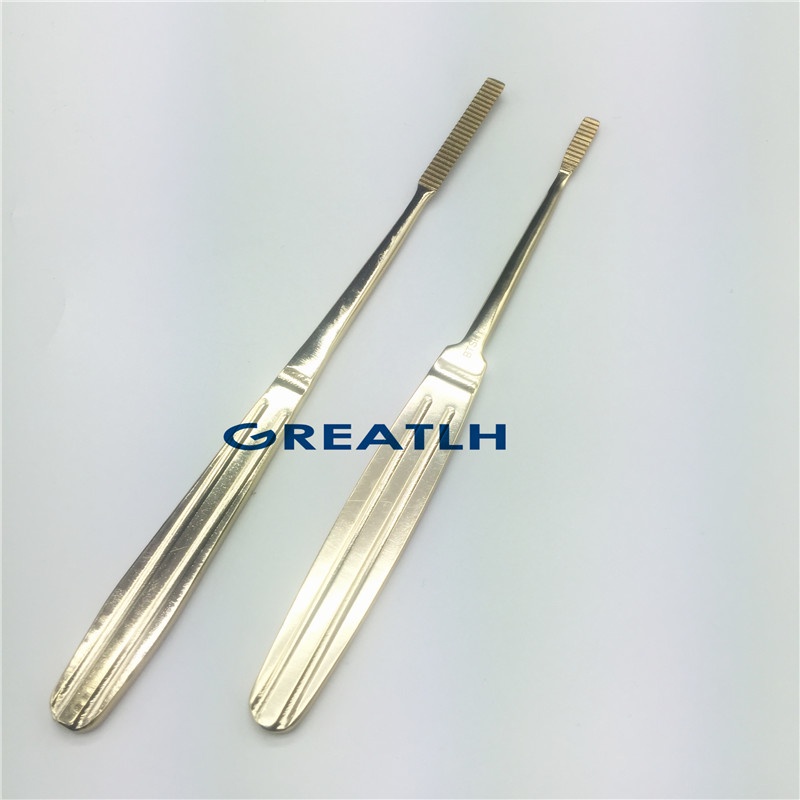 Nasal Rasp Stainless steel plastic surgical instruments Gold handle ...