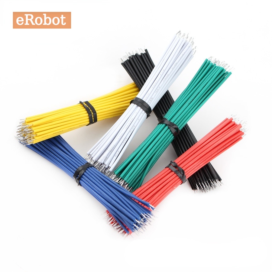 100PCS Tin-Plated Breadboard PCB Solder Cable 24AWG 5cm 10cm 15cm 20cm ...