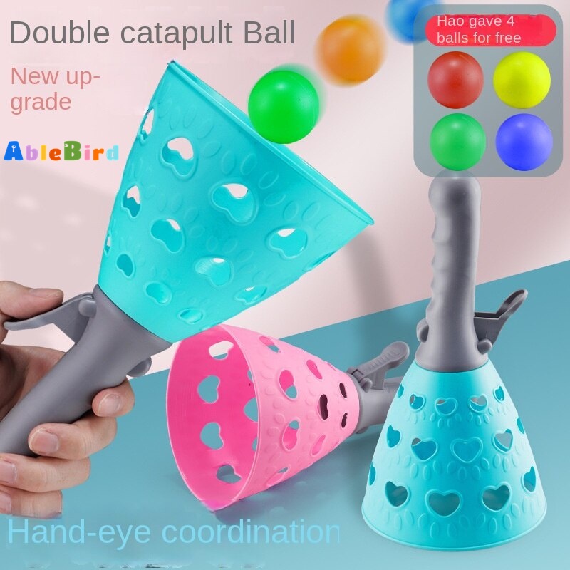 Ejector To Catch Ball Toys Children's Bouncing Ball Throwing Ball Games ...