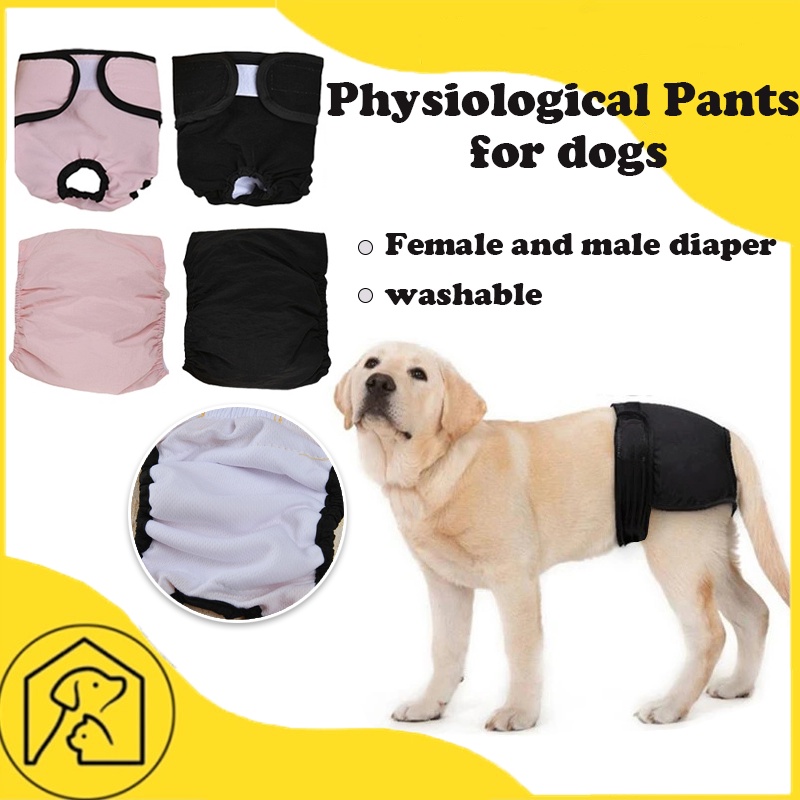 Dog Physiological Pants Female and Male Dog Diaper Pet Shorts Puppy ...