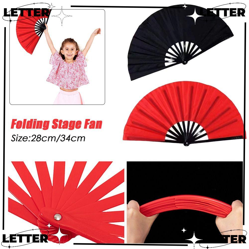 LET Plastic Bone Fan Dance Performance Hand Chinese Tai Chi Wedding ...