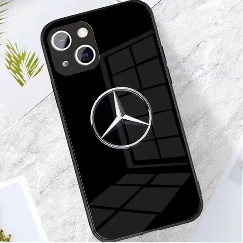 【Ready Stock】Anti-Falling Cover Shell Liquid Tempered Glass Mercedes ...