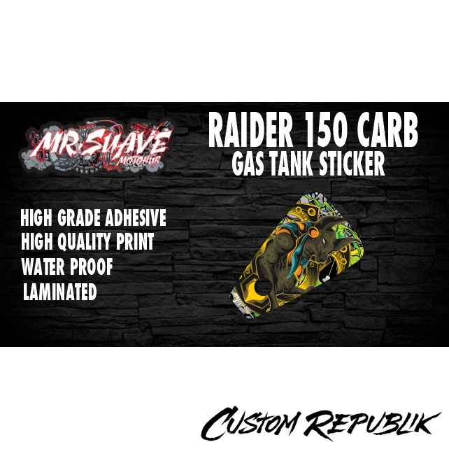 Raider 150 Carb Gas Tank Sticker (Anubis) | Shopee Philippines