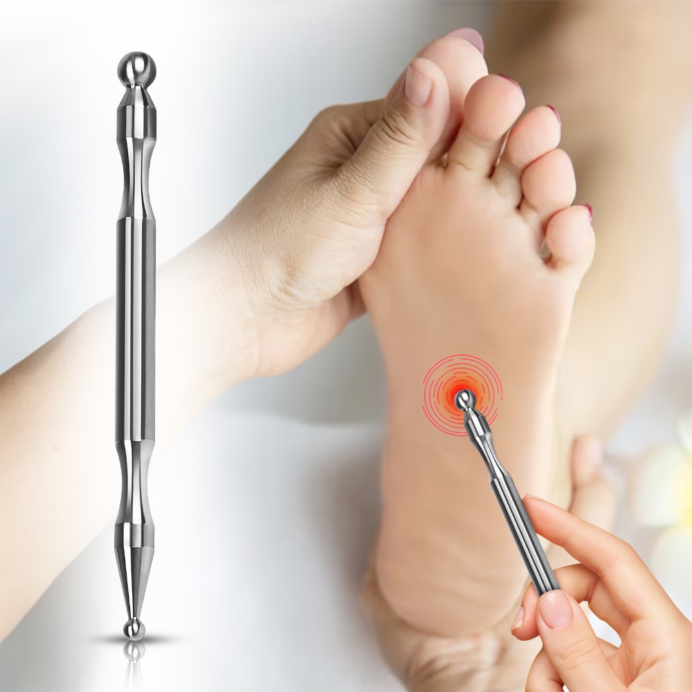 Acupuncture Pen Facial Reflexology Tools Stainless Steel Trigger Point Massager Tool Deep Tissue