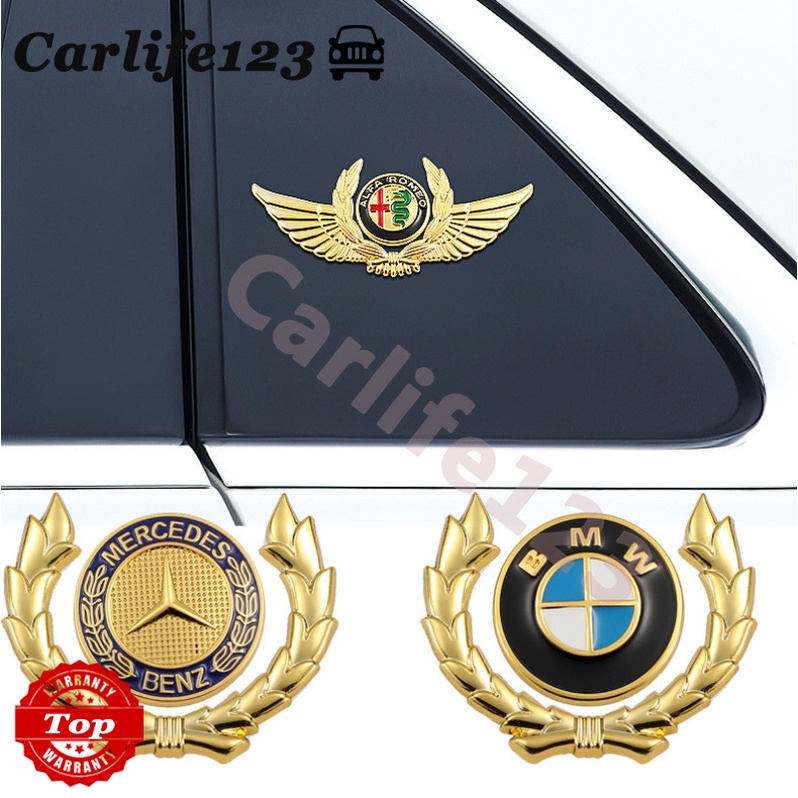 Mercedes Benz, BMW, Audi Metal Mask, Scratch Decorative Wing Side 3D ...