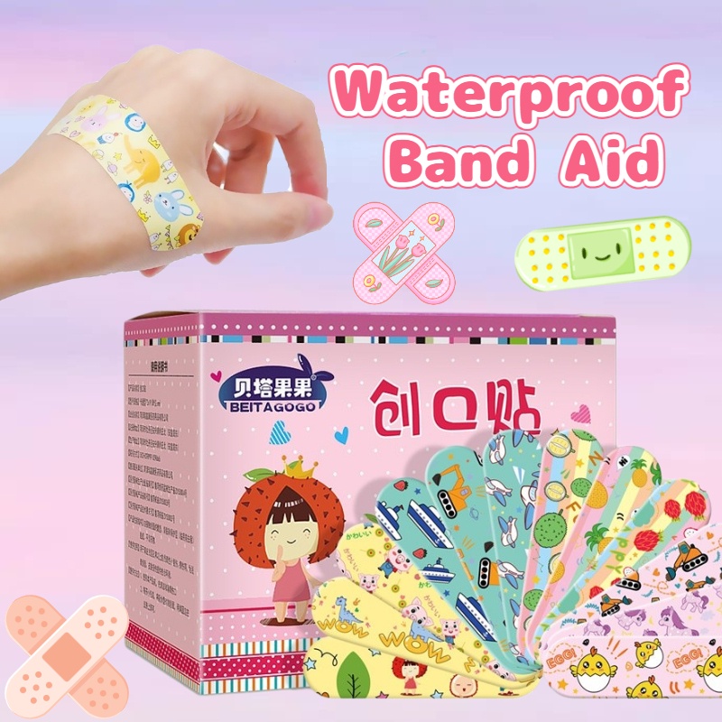 120pcs Waterproof Band Aid Breathable Cartoon Band Aid Hemostasis ...
