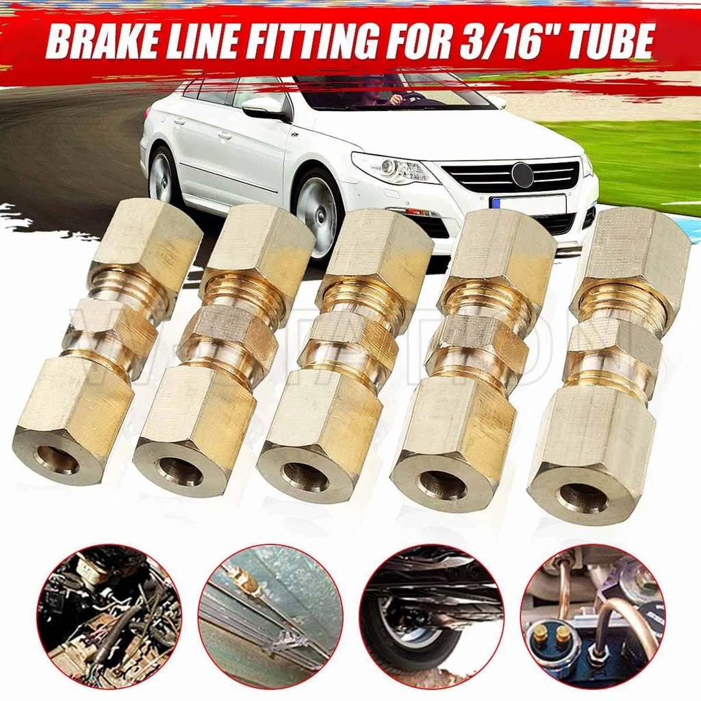 Copper Hydraulic Brake Lines Connector / 3/16" Tube OD Oil Pipe ...
