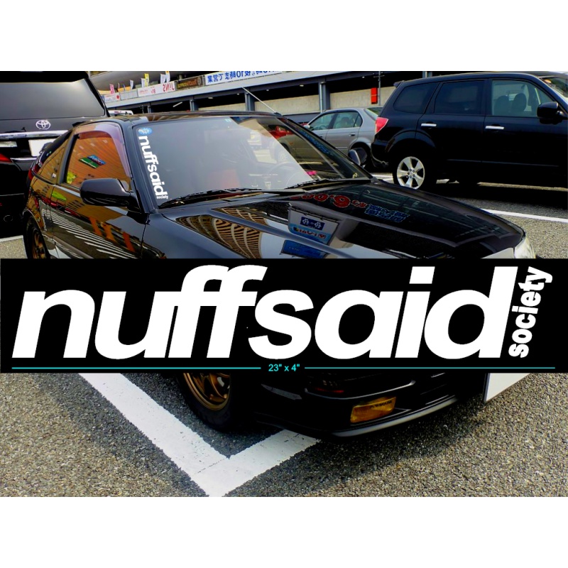 Nuffsaid Waterproof Car Sticker Windshield Decal 23inches | Shopee ...